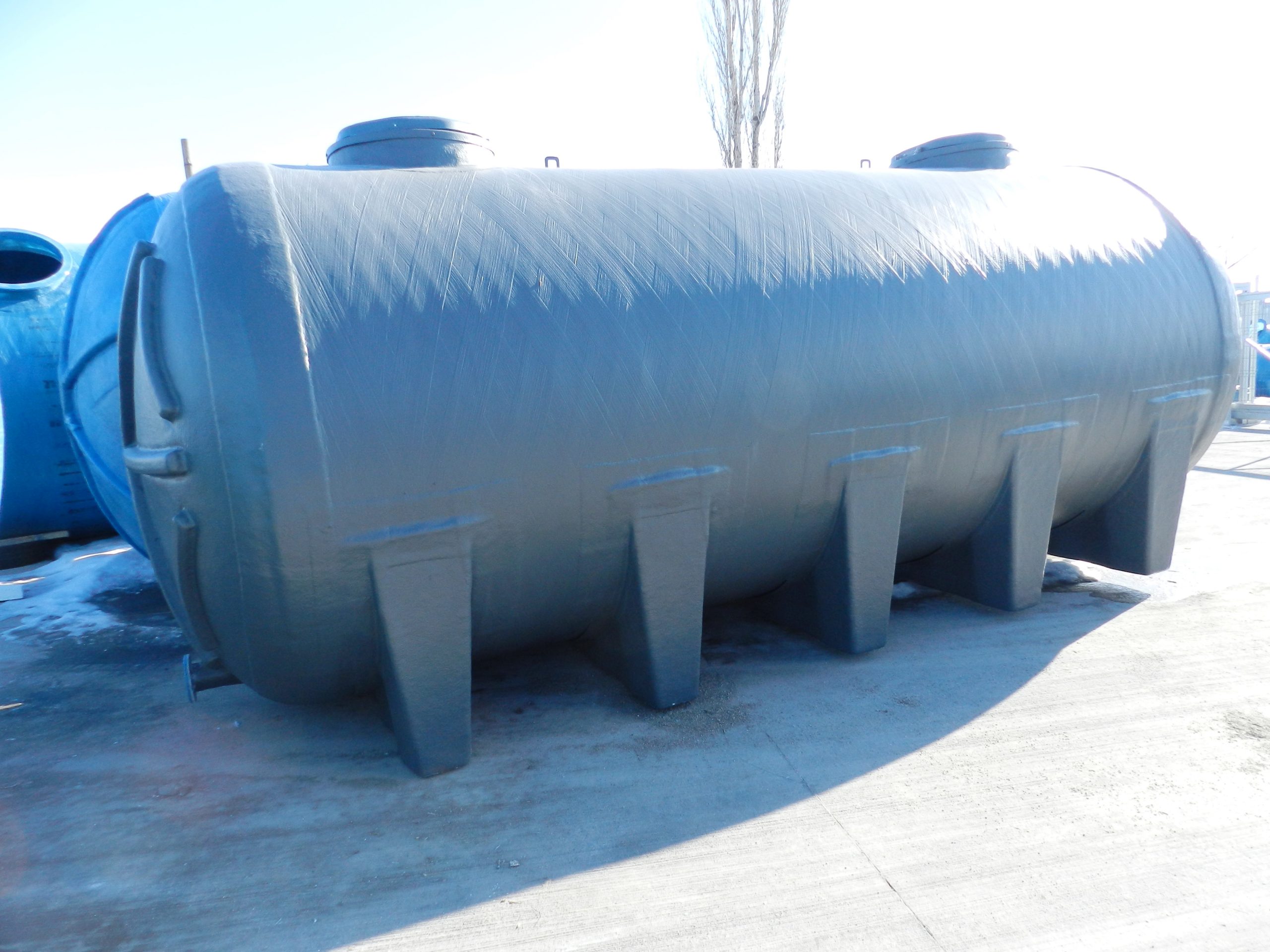 Cylindrical horizontal above-ground fiberglass tanks - 1st Criber România